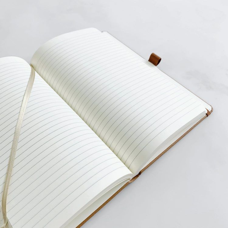 Hardback Fox Notebook: "Blustery" | Quinn the Fox